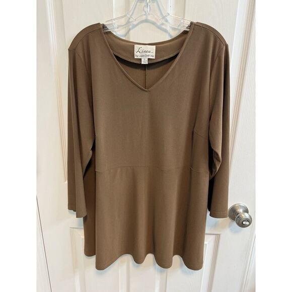 Linea by Louis Dell'Olio | Tops | Linea By Louis Dellolio Xl Brown Moss ...